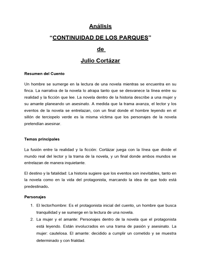 Continuidad de Los Parques | PDF | Libros para adolescentes