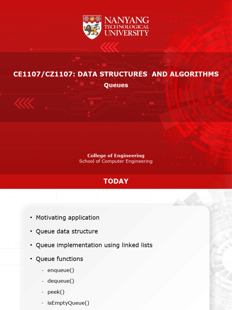L05B - Queues - Updated Slides | PDF | Queue (Abstract Data Type) | Computer Programming