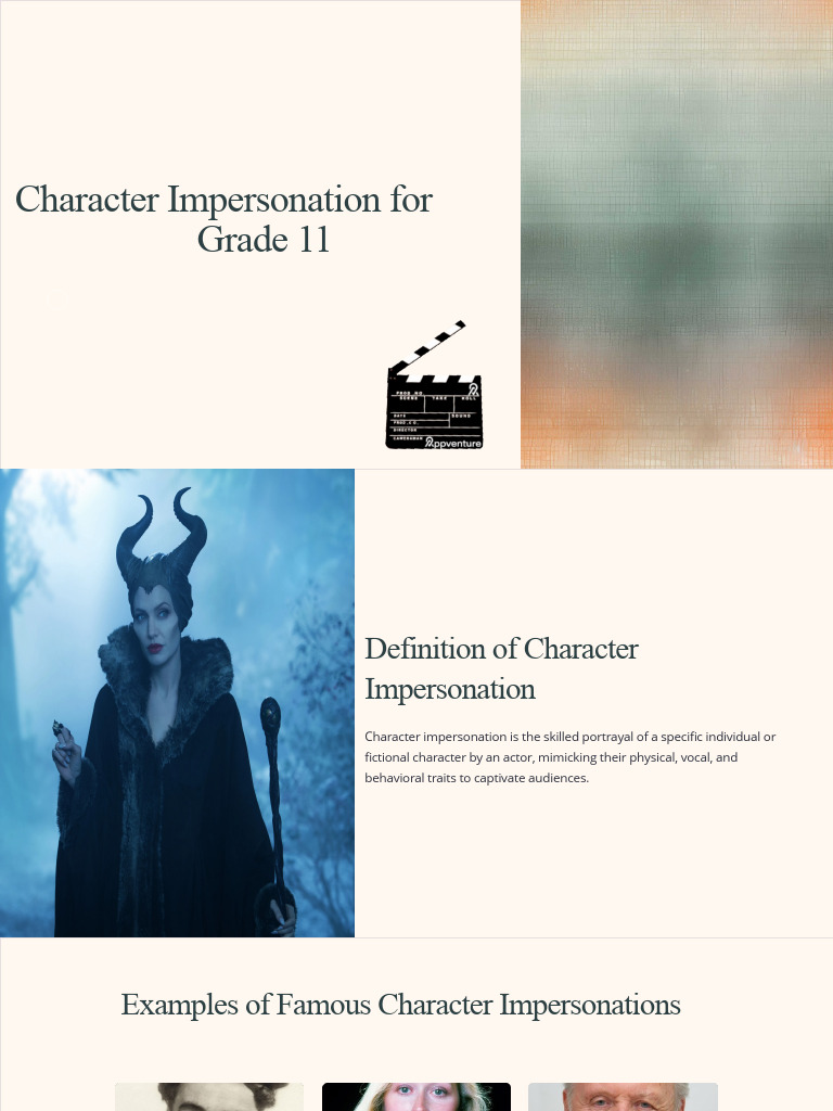 Character Impersonation | PDF | Motivation | Motivational