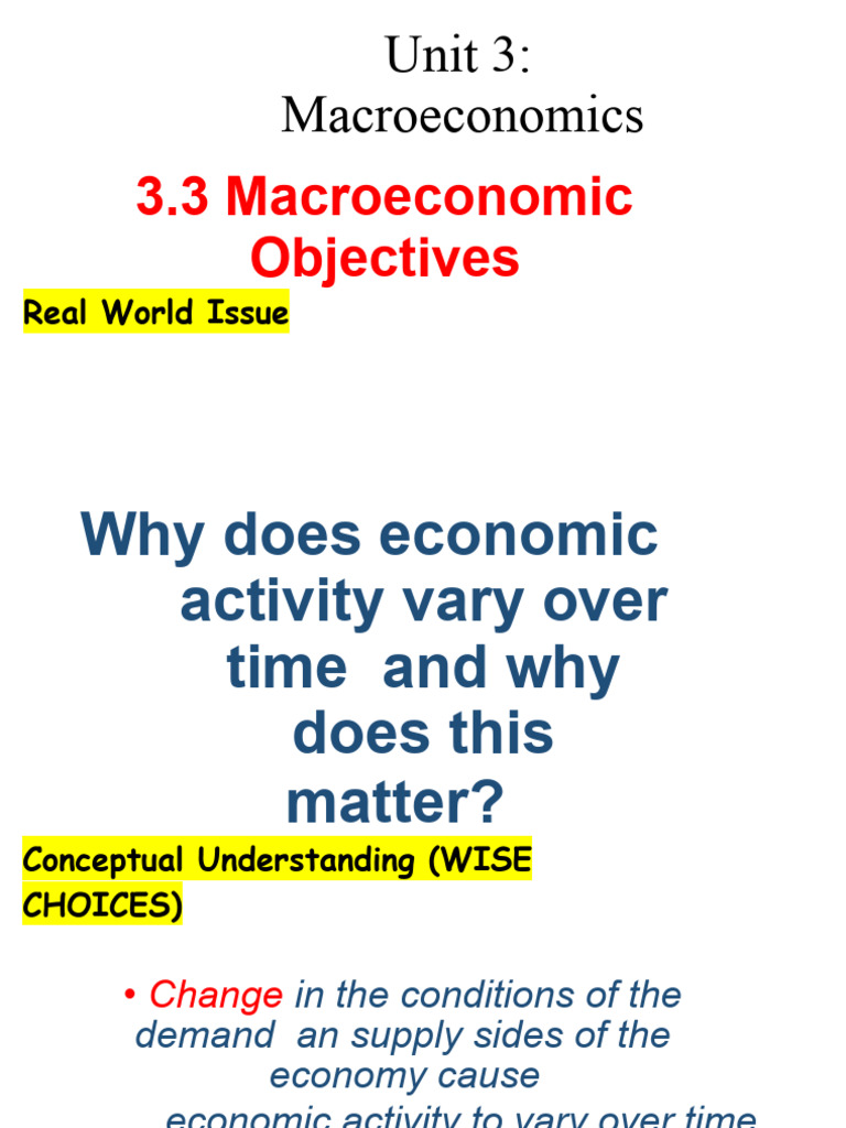 Macroeconomic Objectives and Inflation Analysis | PDF | Cost Of Living ...