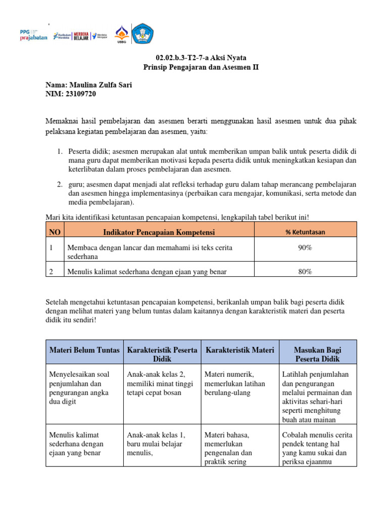 Aksinyata Topik 2 | PDF