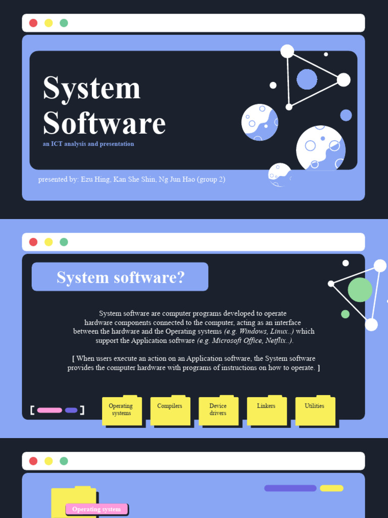 System Software - ICT Presentation | PDF