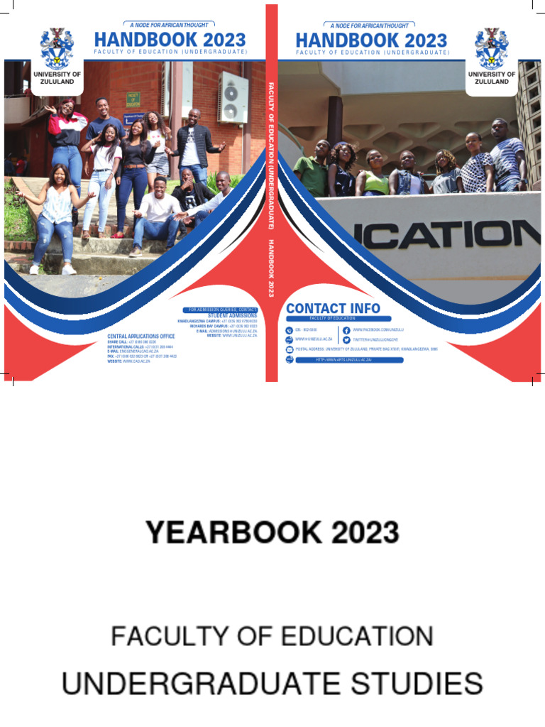 FACULTY OF EDUCATION Handbook 2023 | PDF | University And College ...