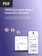 Eyewash Checklist | PDF