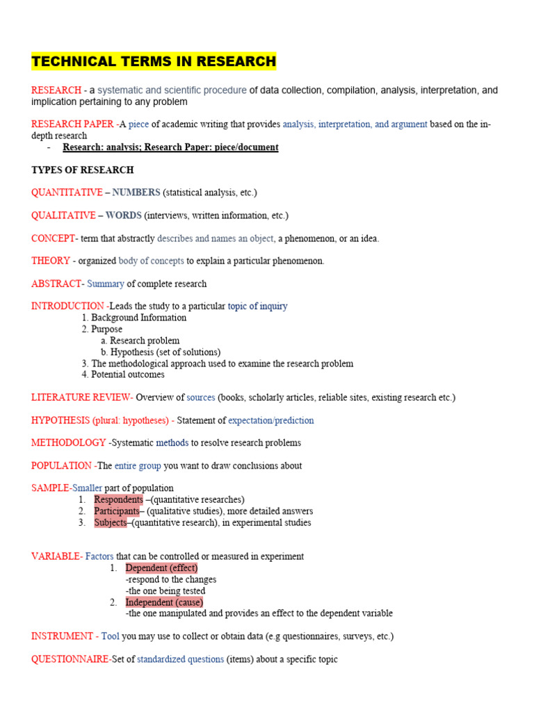 4th Quart Reviewer | PDF | Methodology | Quantitative Research