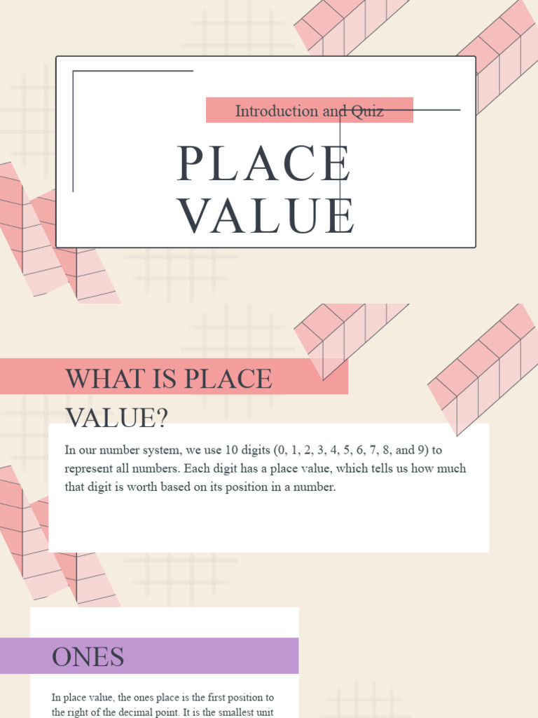 Colorful Illustrated Place Value Math Education Presentation | PDF ...