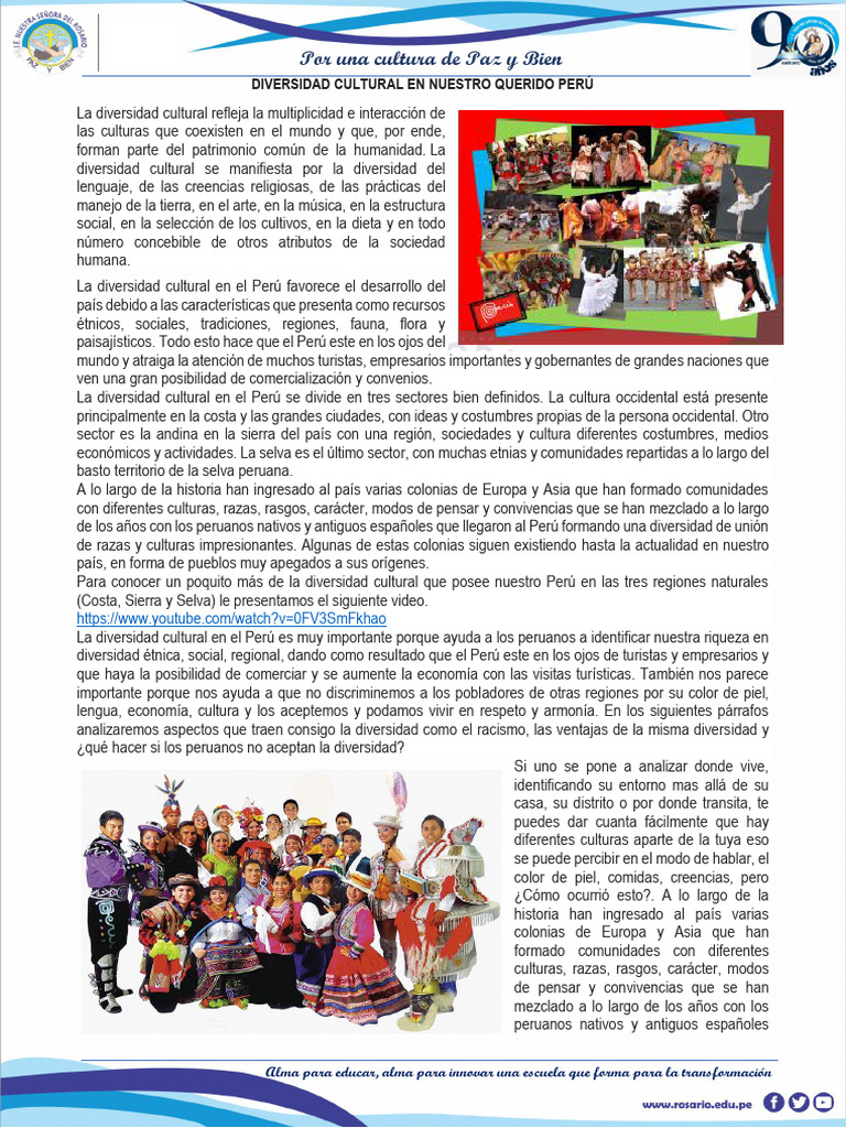 HOJA DE INFORMACIÓN N° 1 - DPCC 2do III Bim | PDF | Perú | Etnicidad