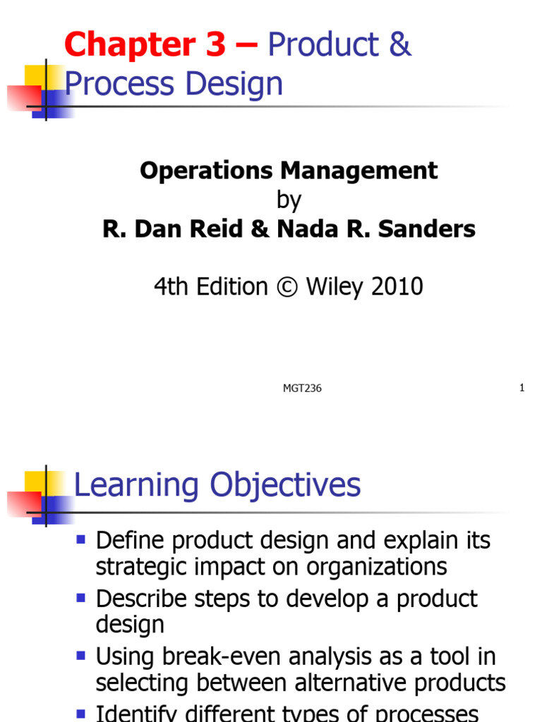 Product & Process Design | PDF | Product (Business) | Business