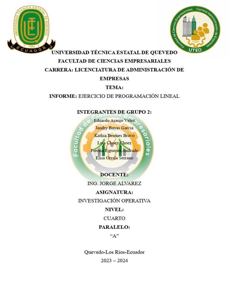 EJERCICO 2 PROGRAMACION LINEAL | PDF | Programación lineal ... EJERCICO 2 PROGRAMACION LINEAL | PDF | Programación lineal ...