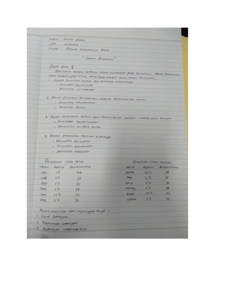 Resume Metode Riset | PDF