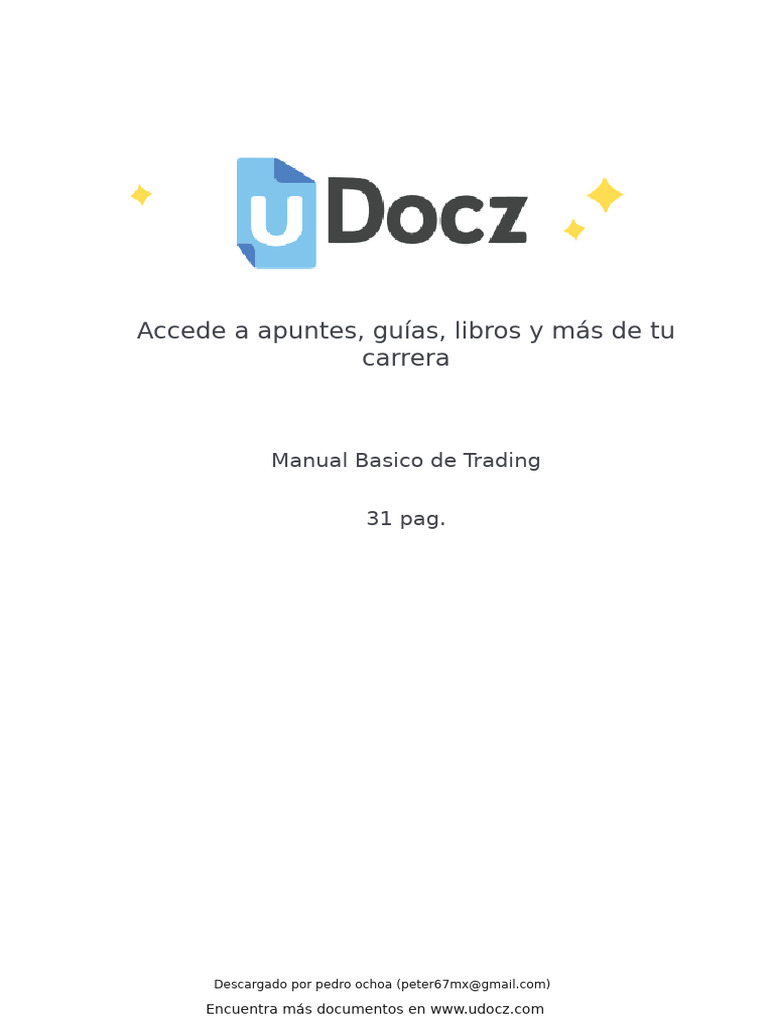 Manual Básico de Trading PDF | PDF | Juegos y actividades | Artes del ...