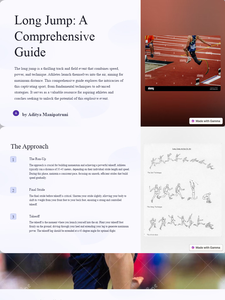 Long Jump: Techniques and Training Guide | PDF | Strength Training | Flight