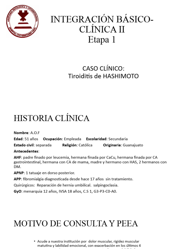 Tiroiditis Crónica de Hashimoto | PDF