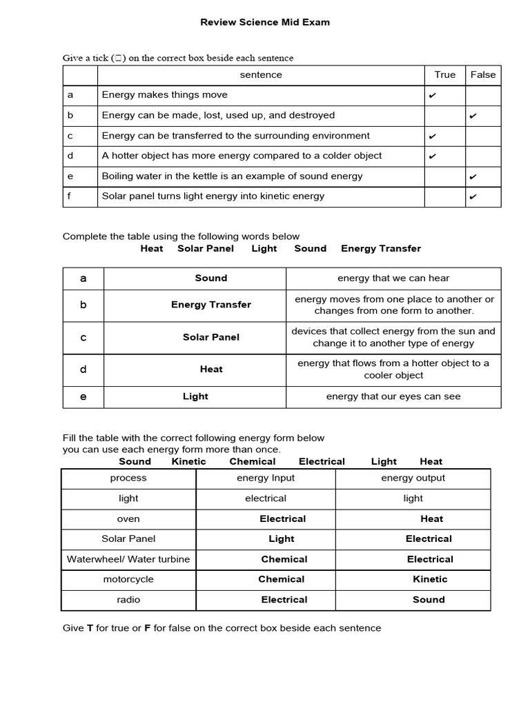 Review Science 4 Mid Sem 2 | PDF | Light | Mirror