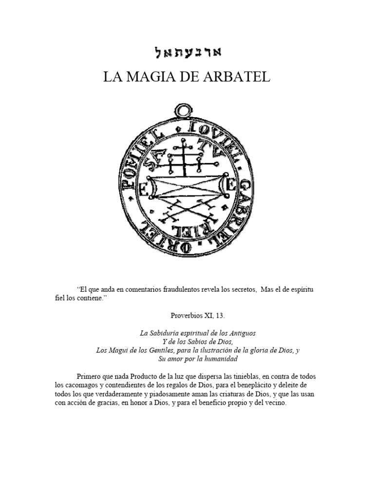 La Magia de Arbatel 230625 154733 | PDF