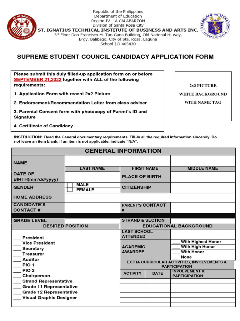 SSC - Application Form | PDF