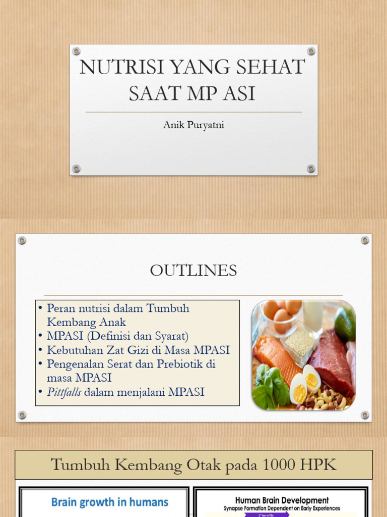 Nutrisi Optimal MPASI untuk Bayi | PDF