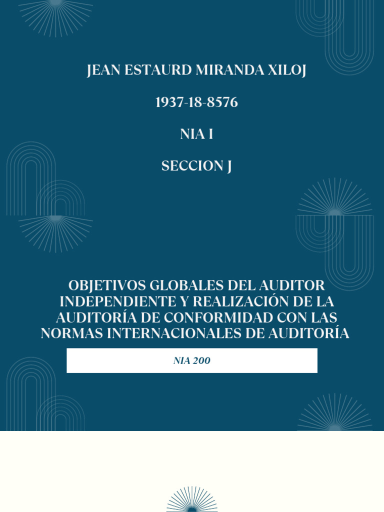Jean Estaurd Miranda Xiloj 1937-18-8576 Nia I Seccion J | PDF ...