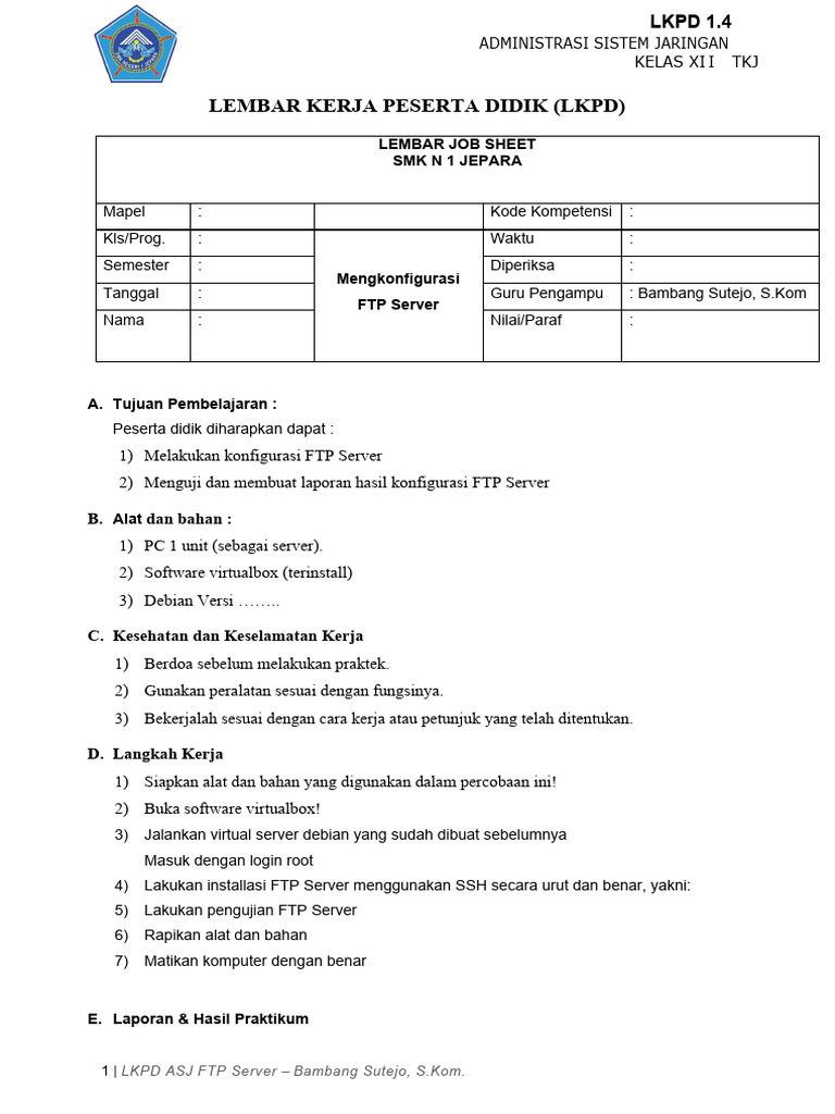 LKPD FTP Server | PDF