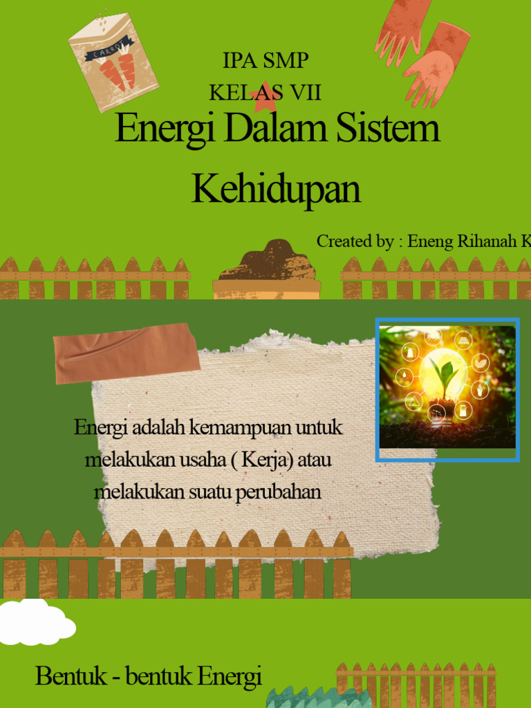 Energi Dalam Sistem Kehidupan | PDF | Sains & Matematika