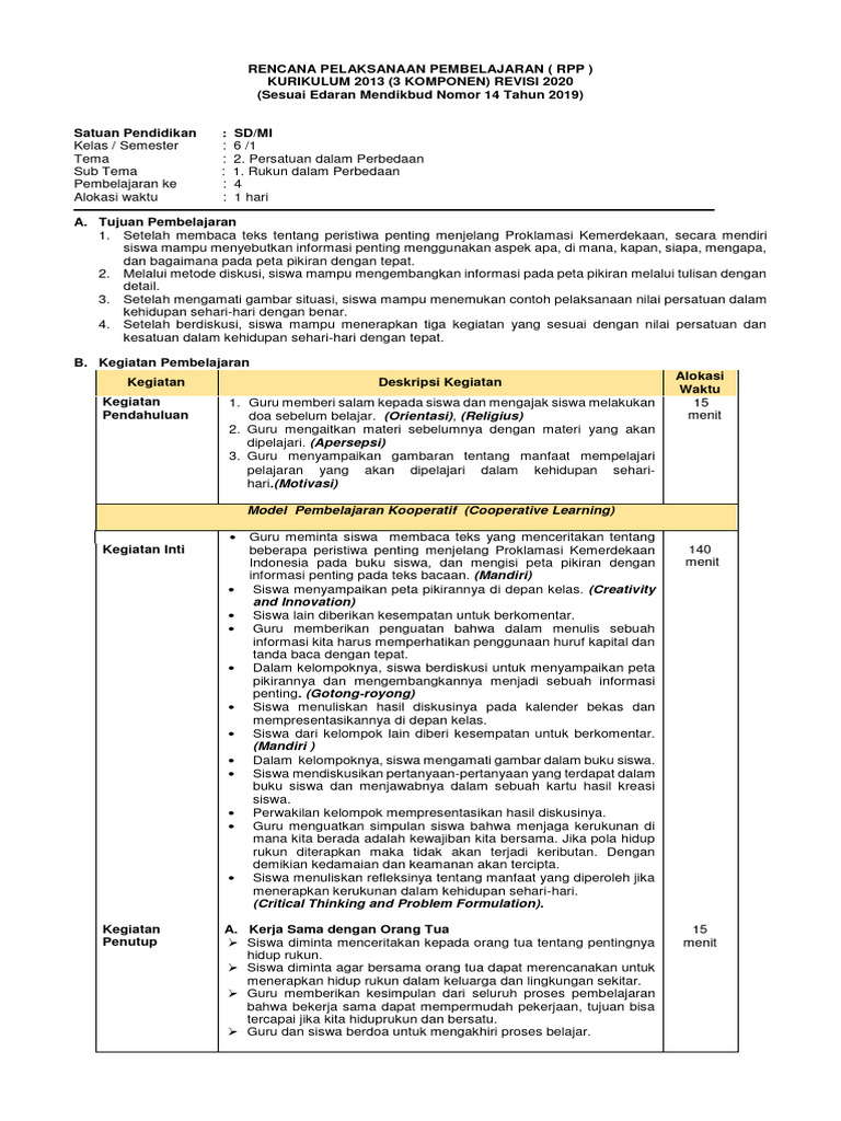 kelas-6-tema-2-sub-tema-1-pembelajaran-4 | PDF