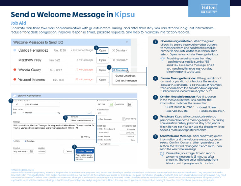Kipsu Send A Welcome Message | PDF | Franchising | Business