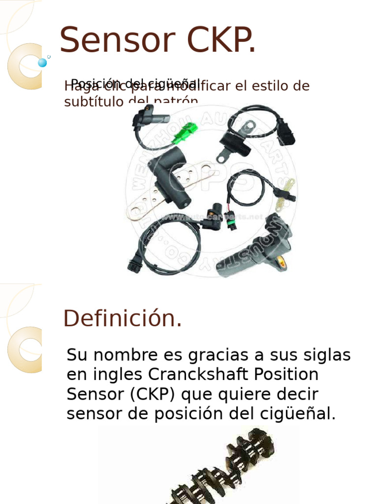 Sensor CKP: Tipos y Funcionamiento | PDF | Inductor | Red eléctrica