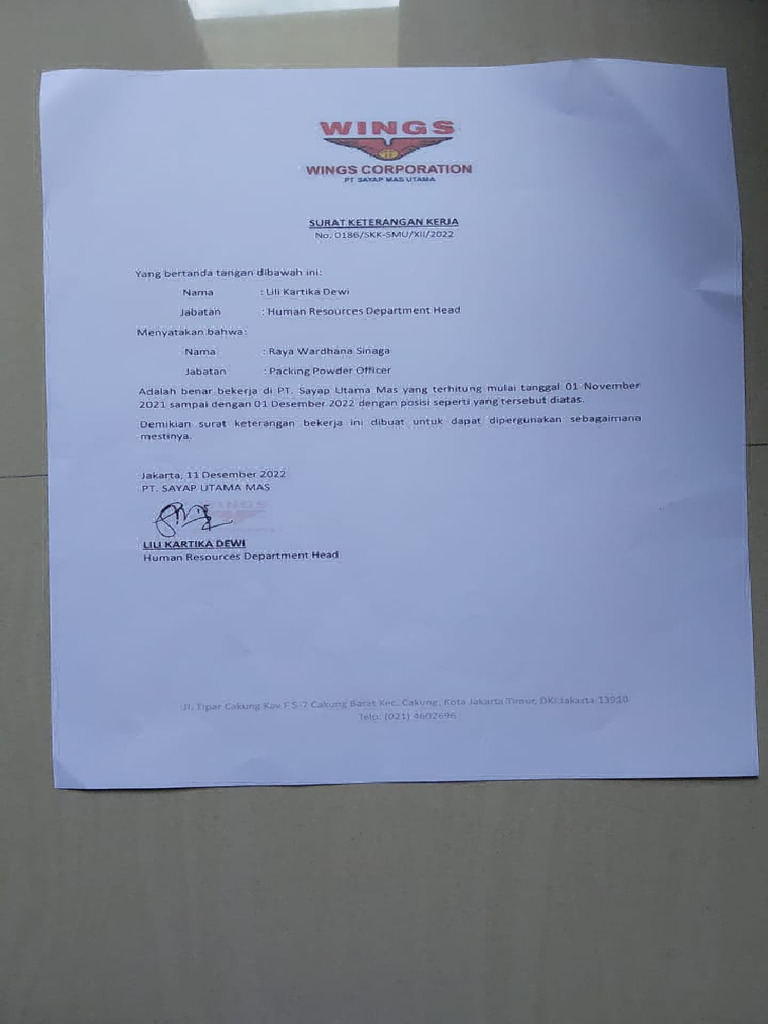 Paklaring Raya | PDF