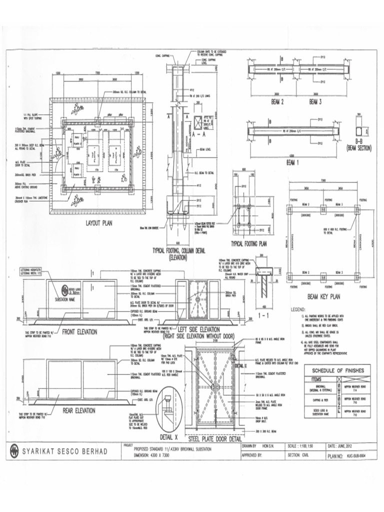 2012-Sesco Substation Drawing-Frm Zen | PDF