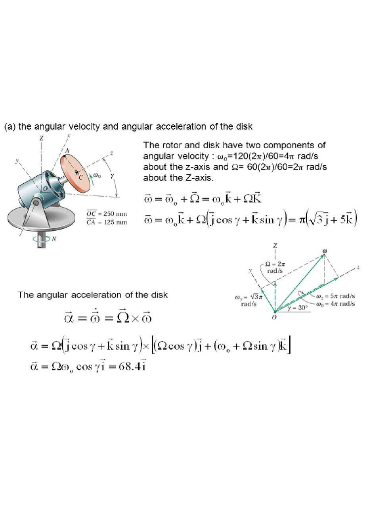 (a)+the+angular+velocity+and+angular+acceleration+of+the+disk | PDF