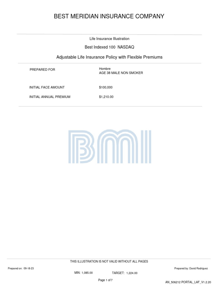 Best Meridian Insurance Company: Adjustable Life Insurance Policy With ...