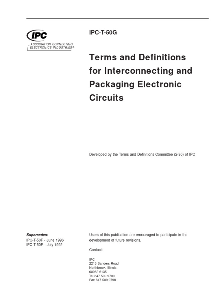 Norma IPC-T-50G-cuprins | PDF | Acid | Solubility