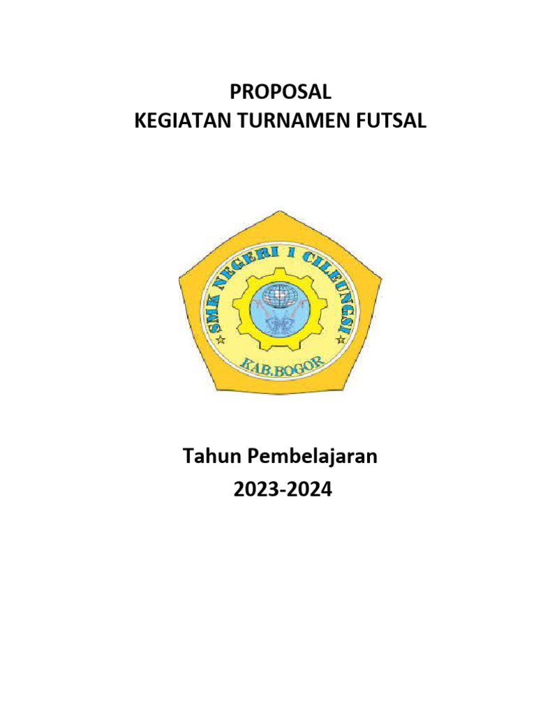 Proposal Turnamen Saka | PDF