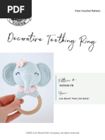Baby Elephant Rattle | PDF | Crochet | Needlework