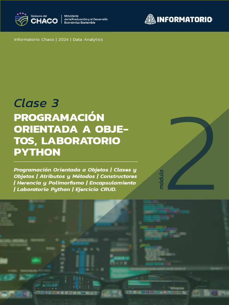 3 - Programación Orientada A Objetos, Laboratorio Python | PDF | Objeto ...