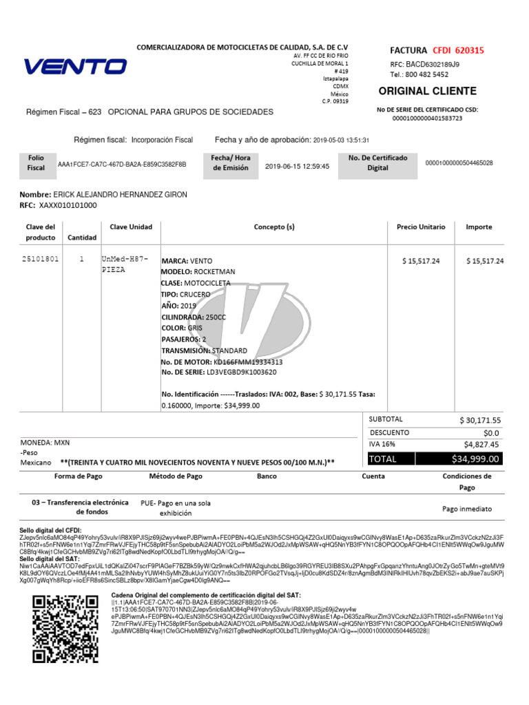 VENTO 2019 | PDF | Vehículo de motor | Vehículos terrestres