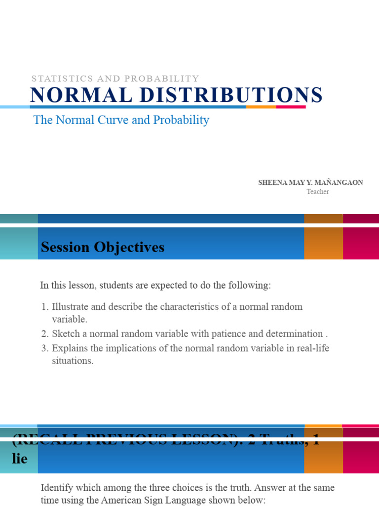 2 The Normal Distribution | PDF | Normal Distribution | Probability ...