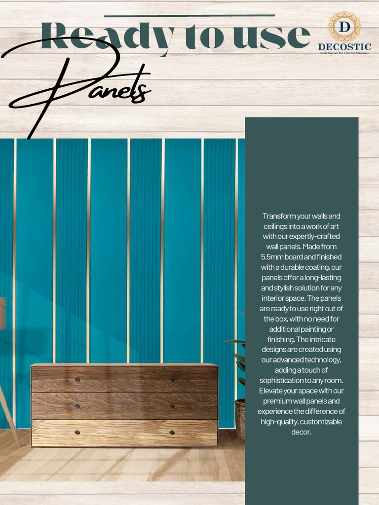 Premium Ready-to-Use Wall Panels | PDF | Decorative Arts ...