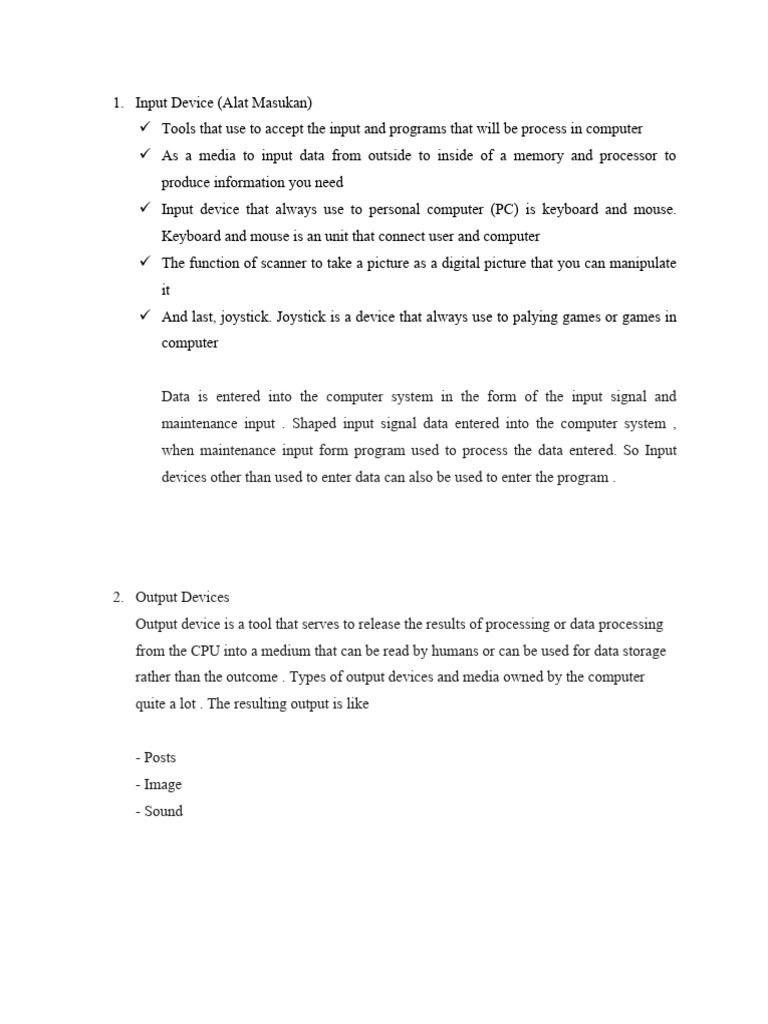 Input Output | PDF | Technology & Engineering