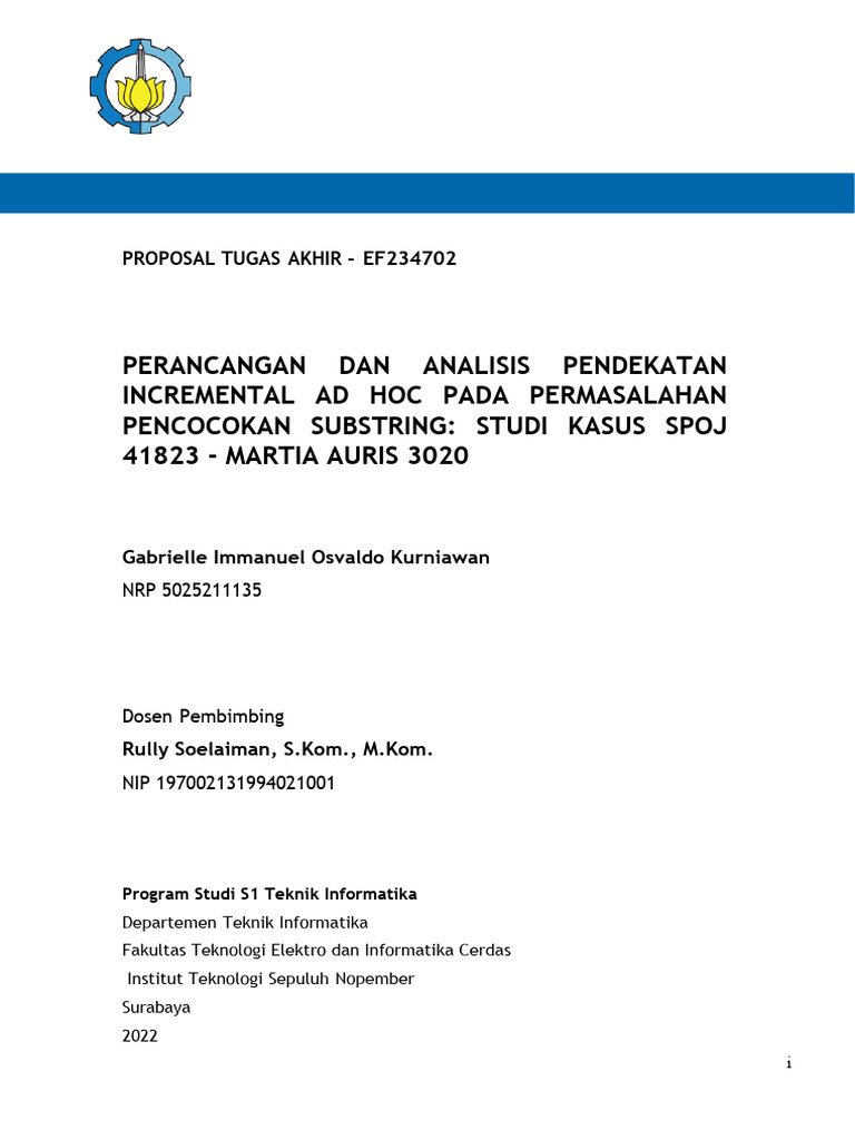 Format Proposal TA | PDF | Komputer