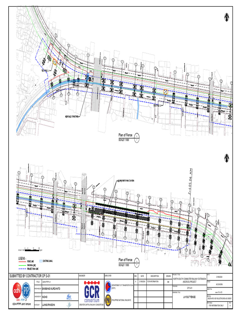 NSCR-EX Project Fence Layout Plan | PDF