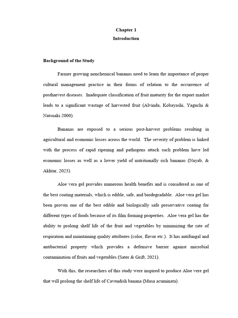 Chapter 1-4 Caparoso Maruhom Naron Nupac Tabina Cadingilan | PDF | Banana