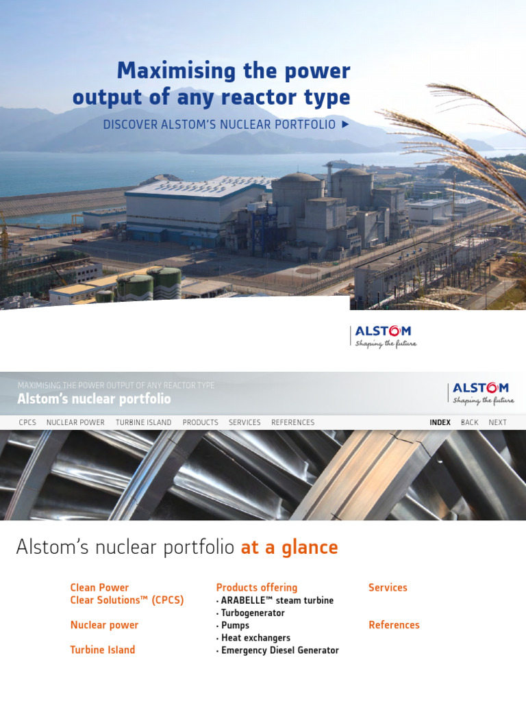阿尔斯通Alstom Nuclear Power Solutions核电站解决方案 宣传册 | PDF | Nuclear Power ...