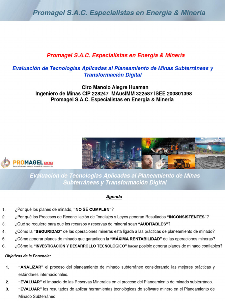 Planeamiento Minado Subterr Neo y Transformaci N Digital 1722784646 | PDF | Minería | Business