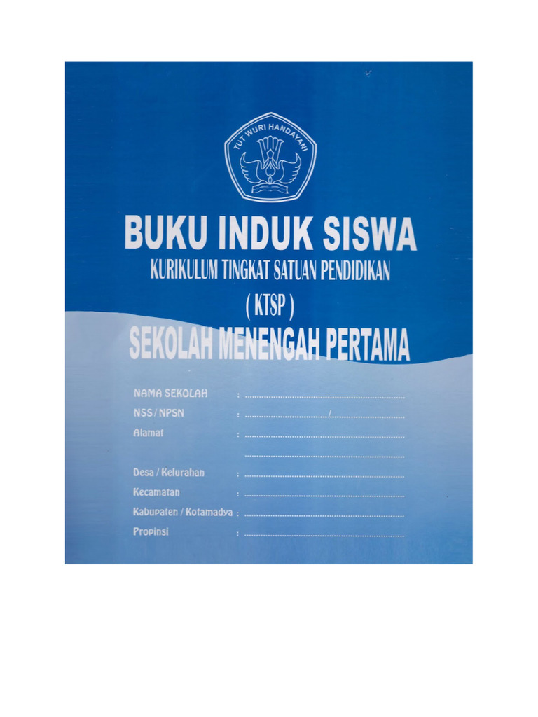 Buku Induk Siswa 2024 | PDF