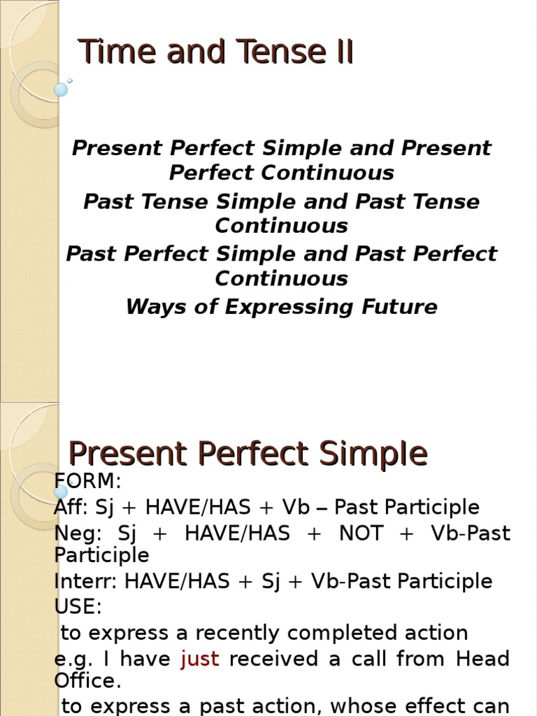 Mastering English Tenses Guide | PDF | Perfect (Grammar) | Grammatical ...