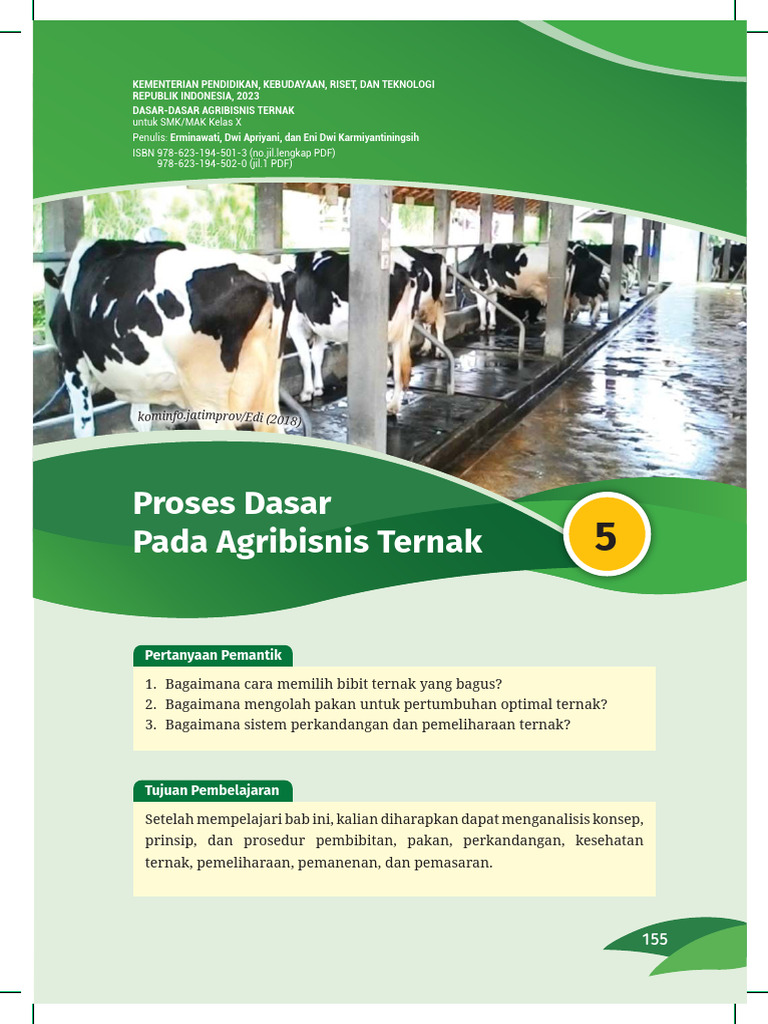 Buku Murid Dasar-Dasar Agribisnis Ternak - Dasar-Dasar Agribisnis Ternak Buku Siswa MAK - SMK ...