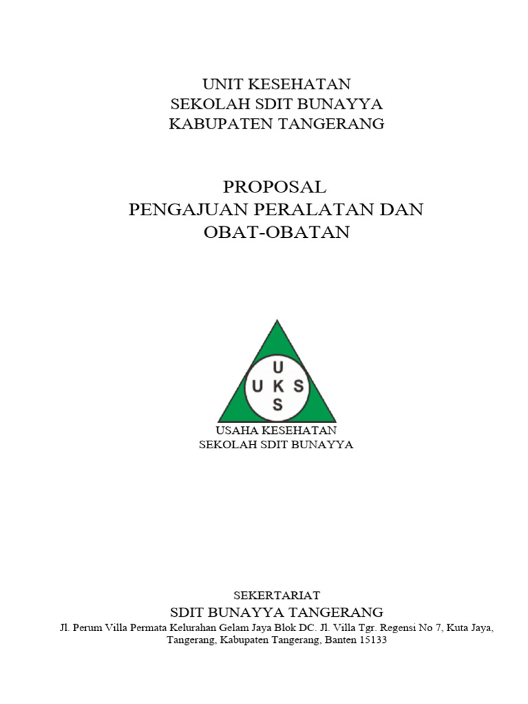 Proposal Pengadaan Obat Dan Barang | PDF