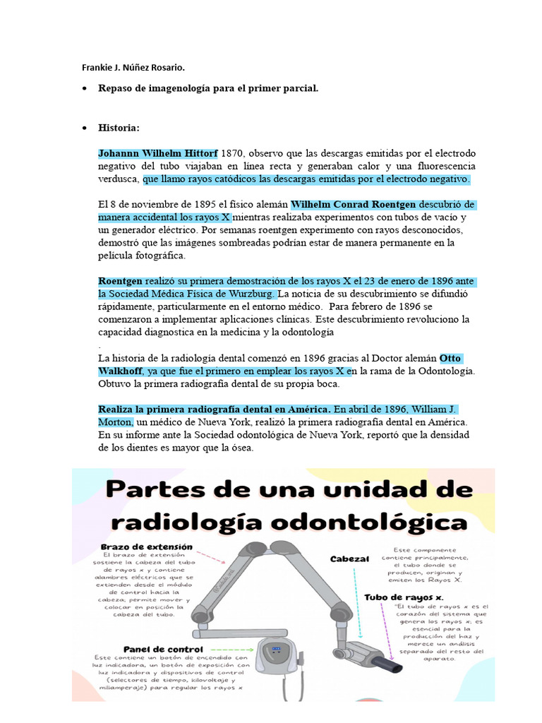 Repaso de Imagenología | PDF | Rayo X