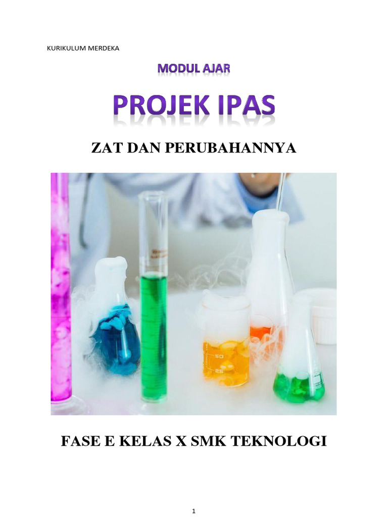 Modul Ajar IPAS Kelas X SMK Teknologi | PDF